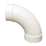 90 Degree Spigot Sweep PVC Central Vacuum Connector — Best Vac